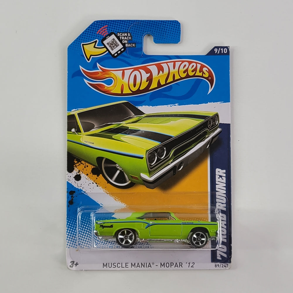 Hot Wheels - '70 Road Runner (Lime Green) – Throwback Collectibles