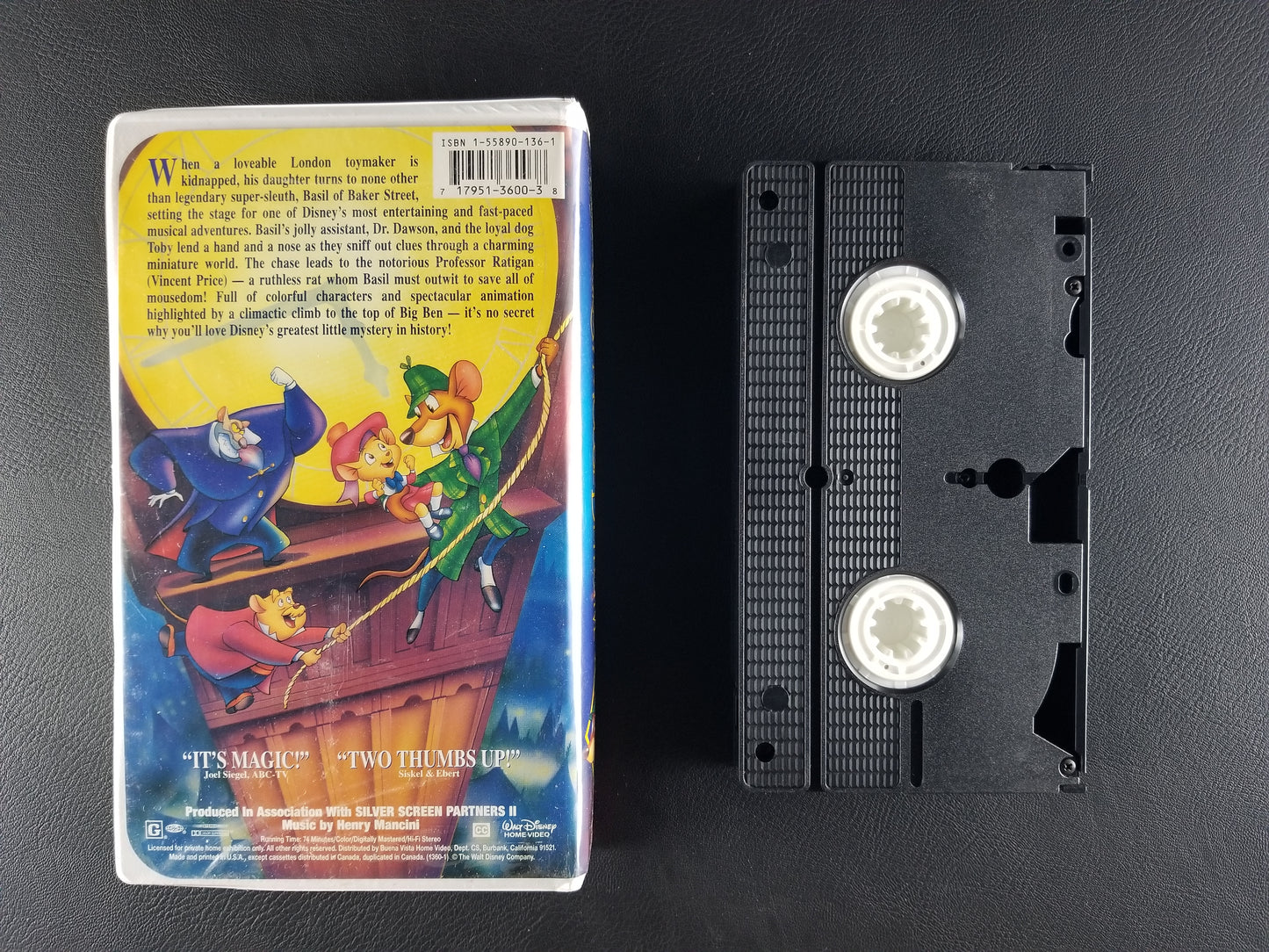 The Great Mouse Detective Vhs 1992